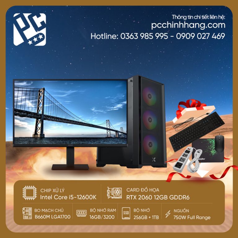 PC Design i7 Gen 12 PCDI712F - PC Chính Hãng